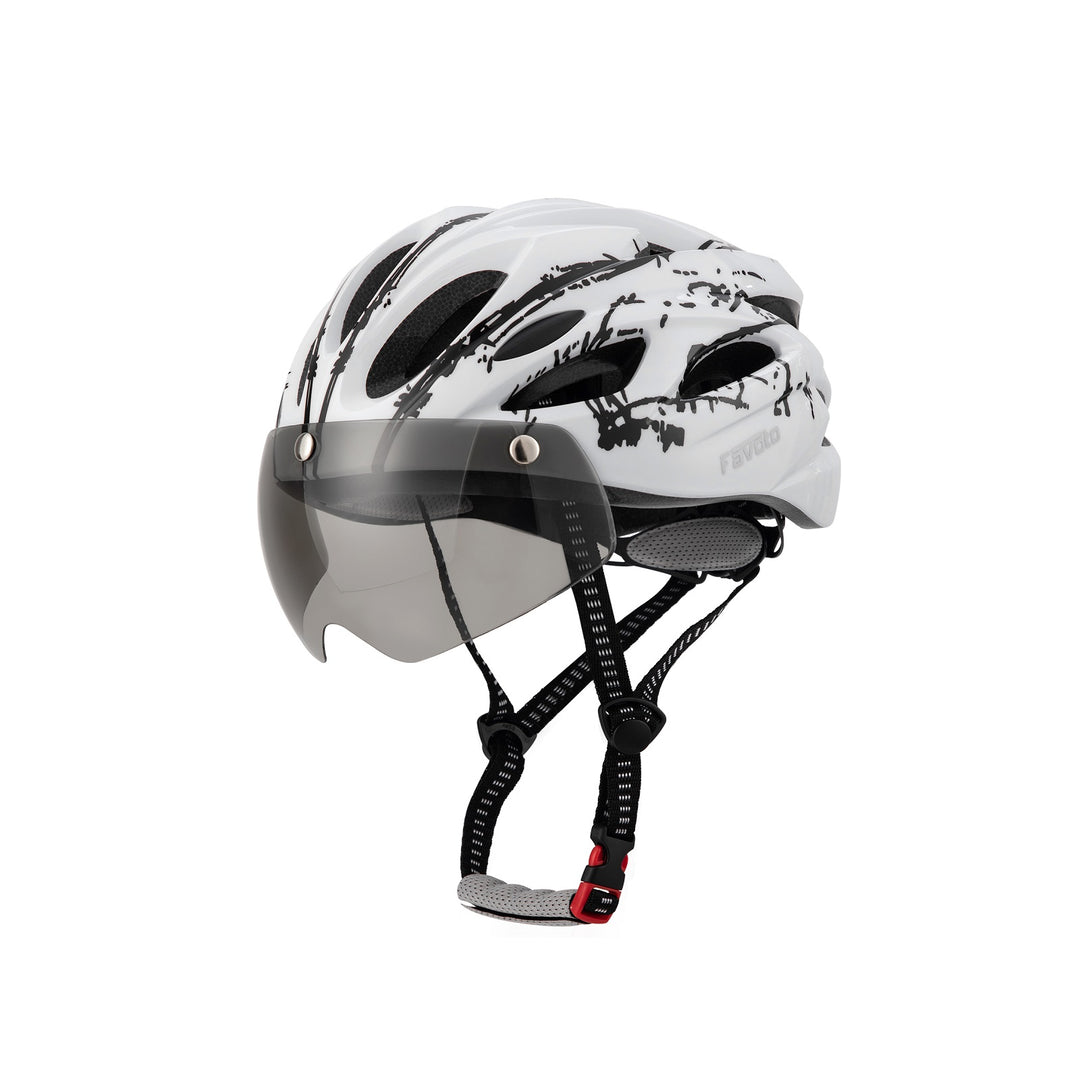 Bike Helmet with Detachable Magnetic Goggles – Favoto